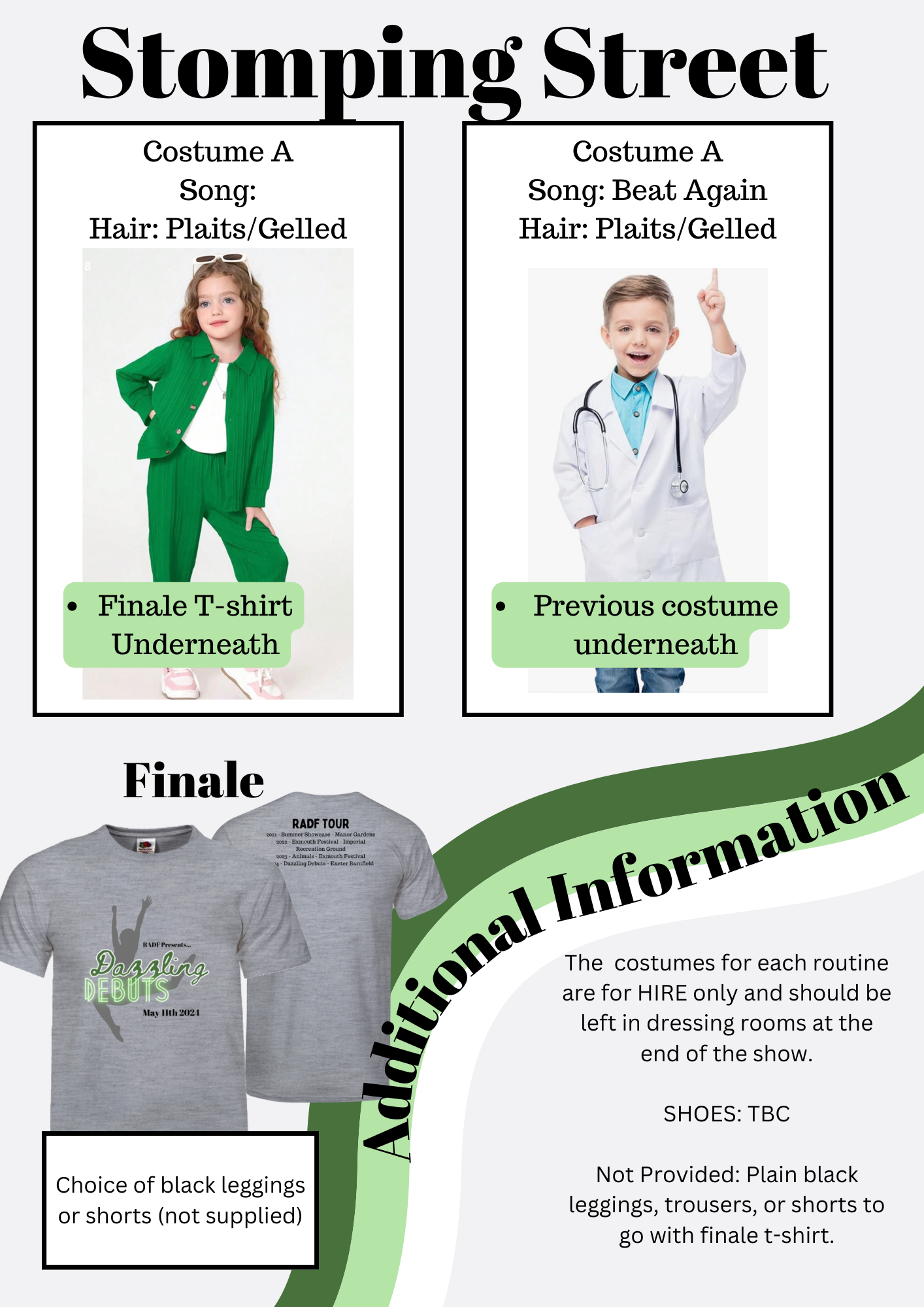 Costume List 2024 – RADanceFitness